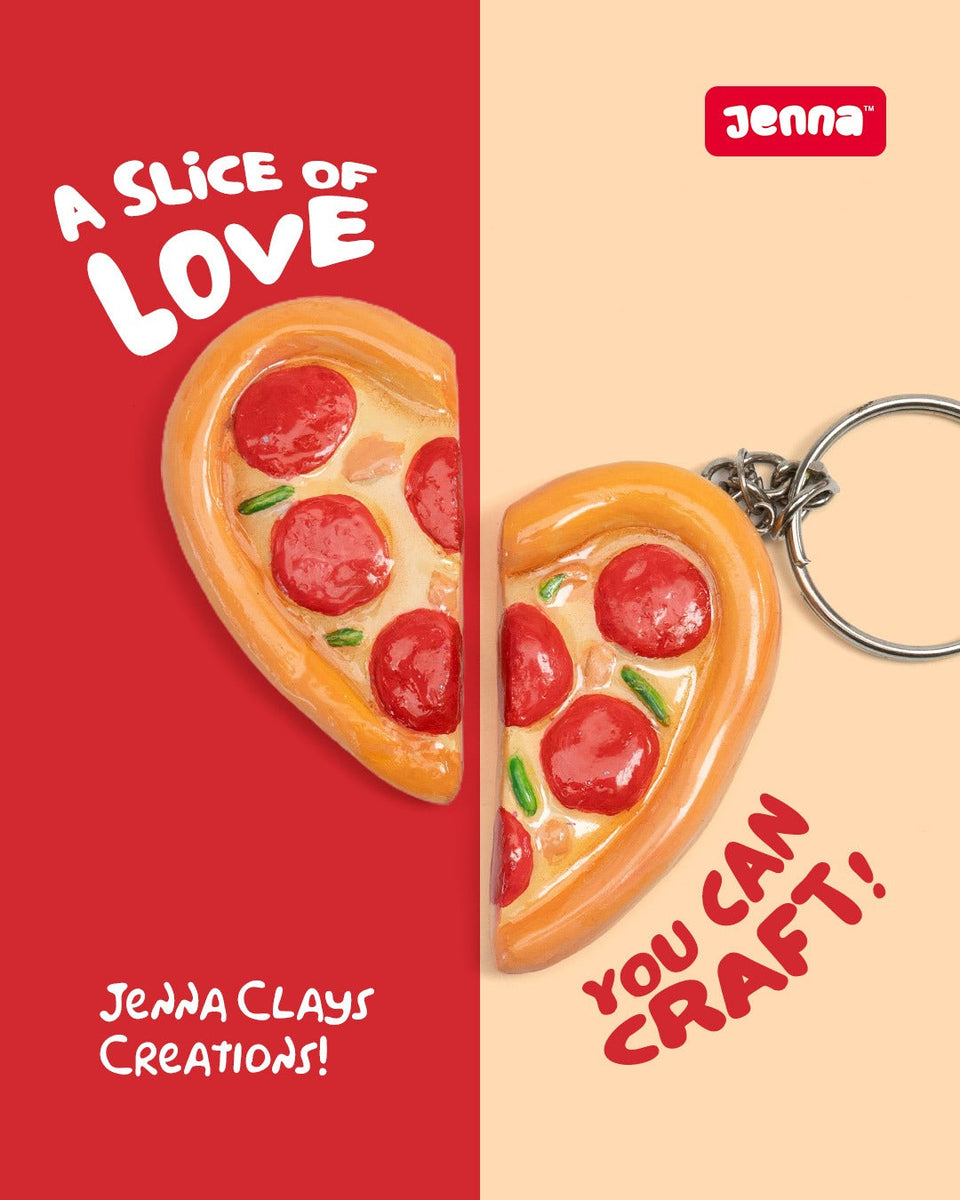 🍕 How to Make a Cute Pizza with Jenna Clays: Step-by-Step DIY Clay Tut ...