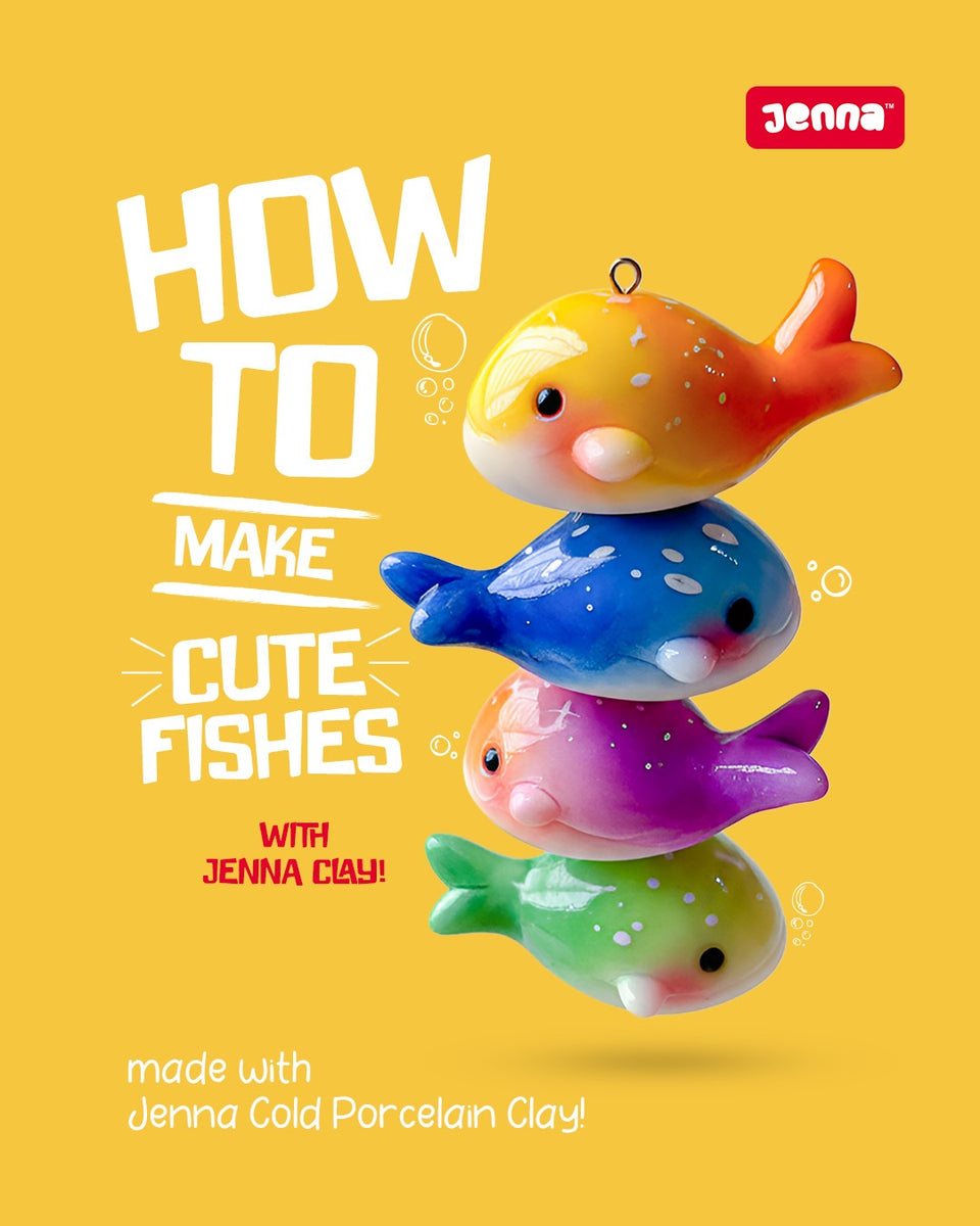 💕 How to Make Cute Dolls with Jenna Air Dry Clay (Step-by-Step Tutoria ...