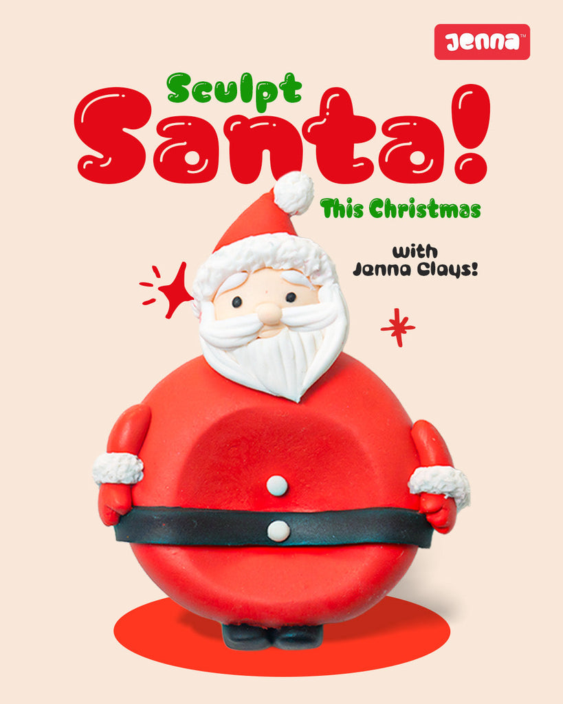 How to Make a Cute Santa Using Air-Dry Clay – Step-by-Step Guide by Je ...