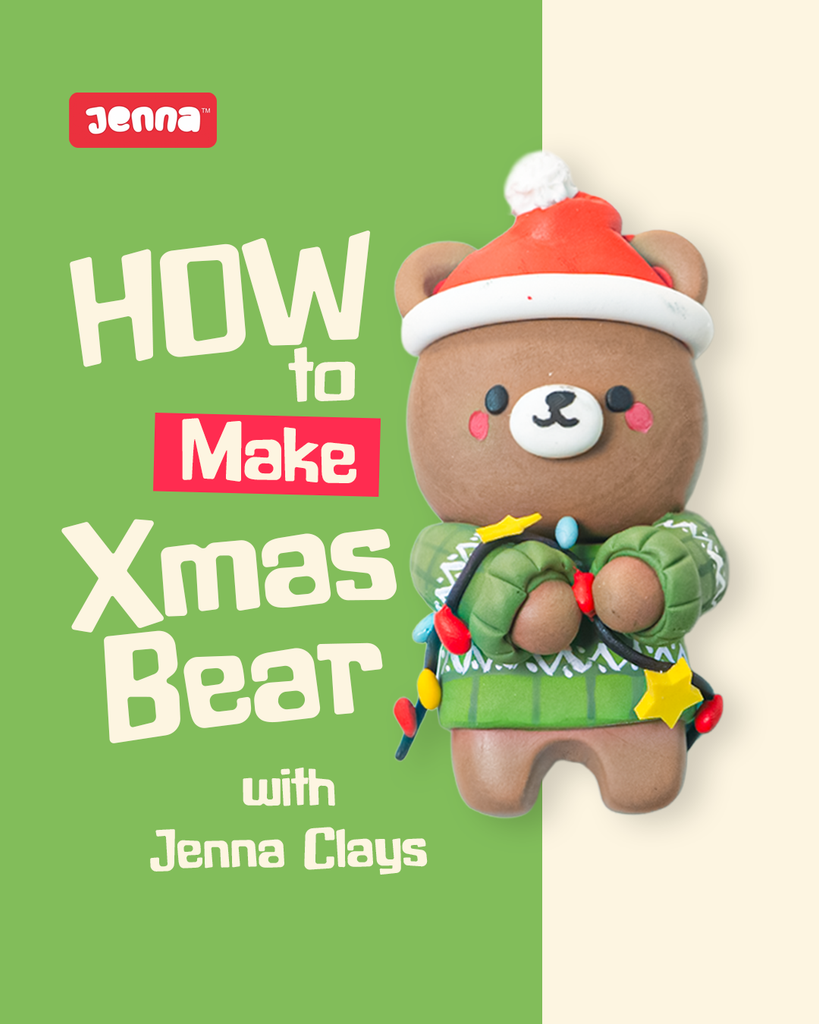 How to Make a Cute Xmas Bear Using Air Dry Clay – Step-by-Step Guide f ...