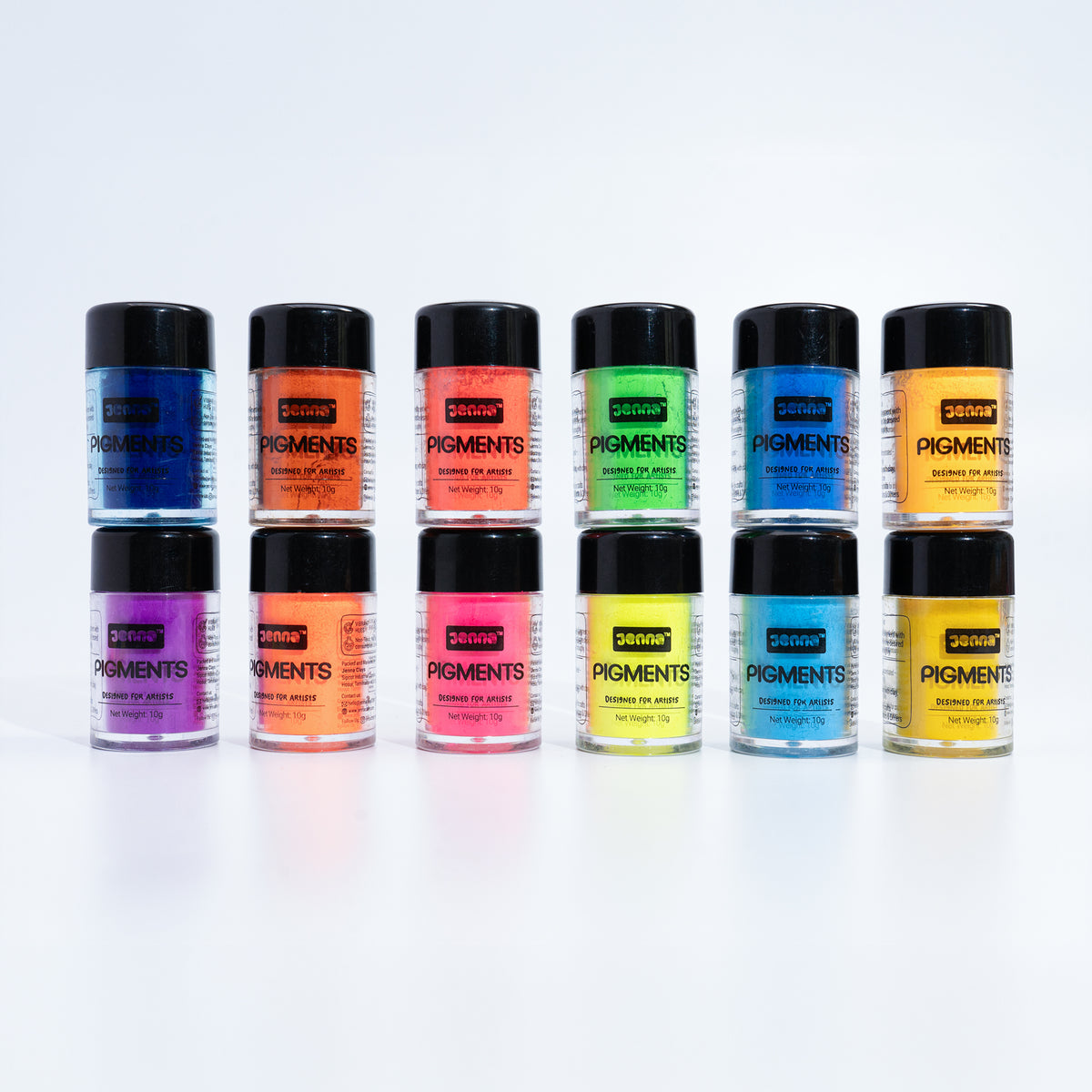 Pigment Powders - Set of 12: Vibrant Colors – Jennaclays